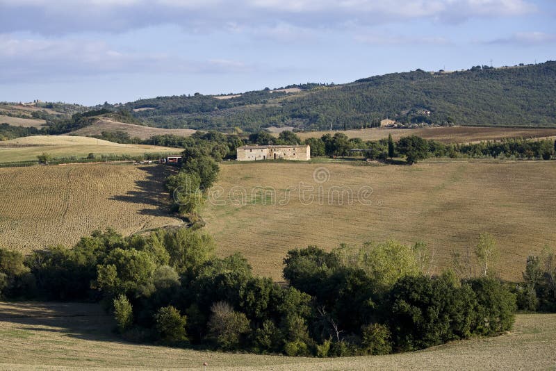 Tuscan Landscape, Isolated Farm Picture. Image: 6630266