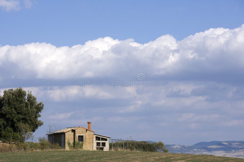 Tuscan Landscape, Isolated Farm Picture. Image: 6632877