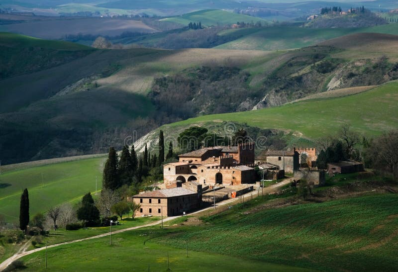 Landscape of Rural Tuscany, Italy Stock Image - Image of classical ...