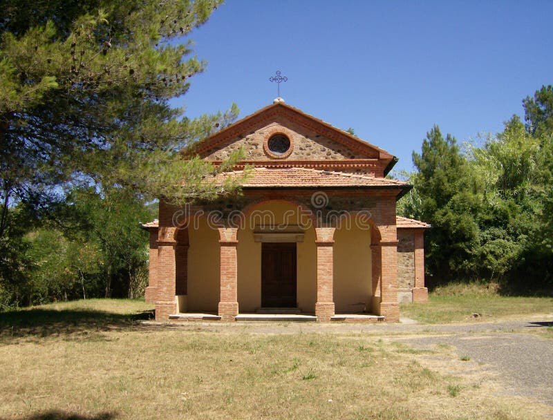 Tuscany_Church stock image. Image of nature, landscape - 3753455