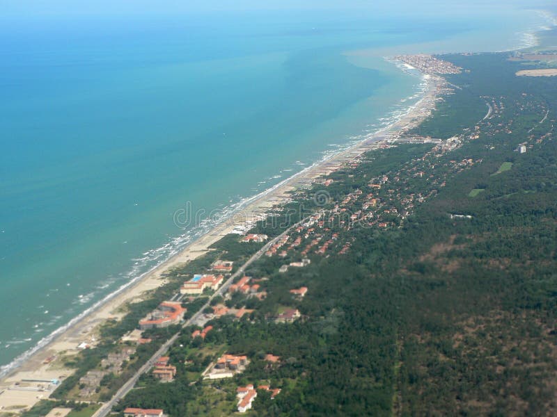 Tuscany Coast stock image. Image of italy, ocean, tower - 5547389