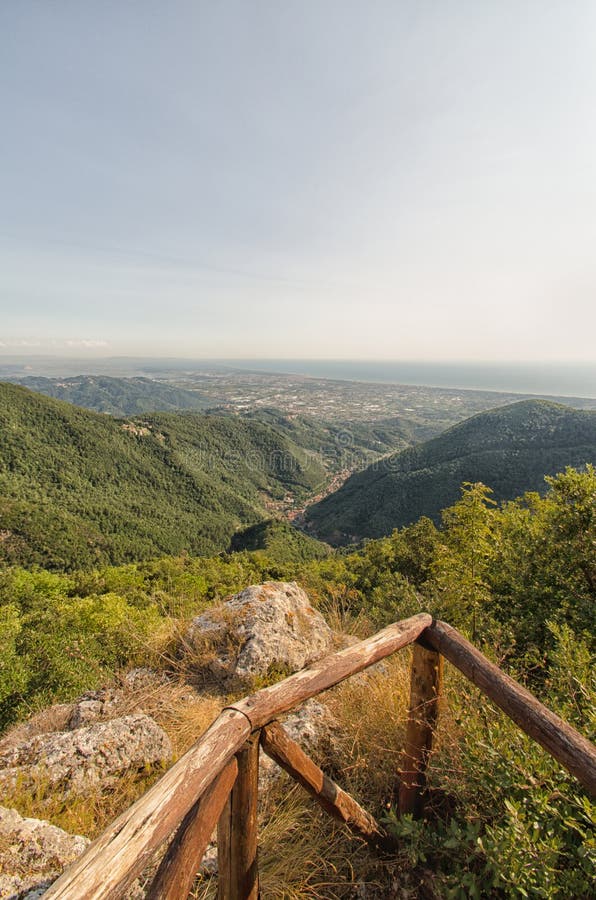 Tuscany Coast from Apuan Alps Stock Image - Image of mediterranean ...