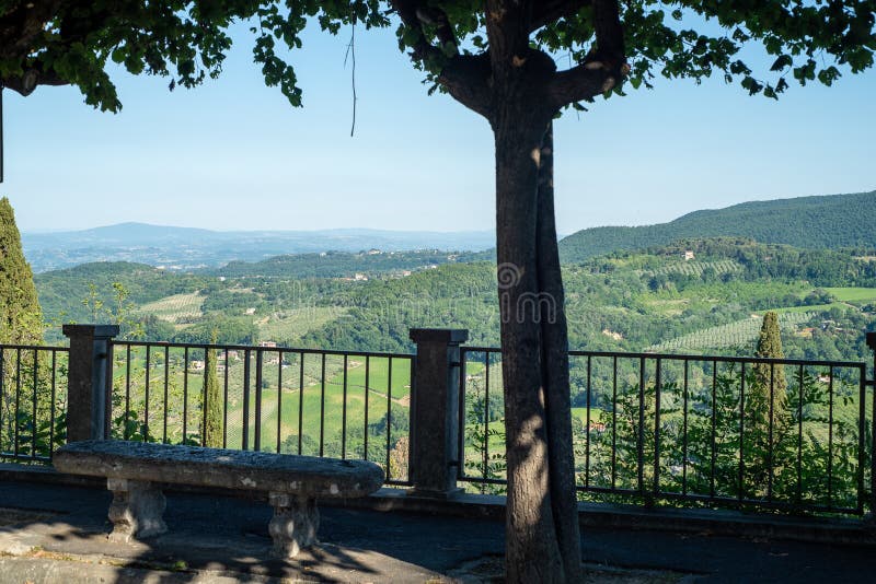 View of Tuscany land stock image. Image of coast, tree - 208528299