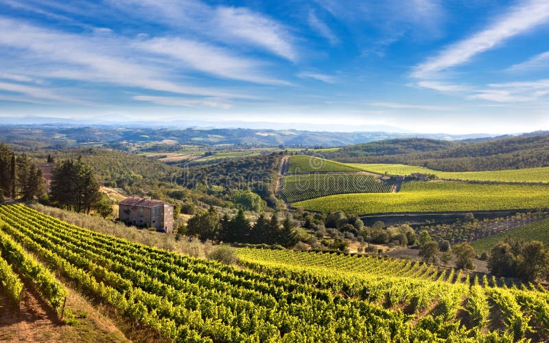 Tuscany landscape stock image. Image of valley, tuscany - 24323377