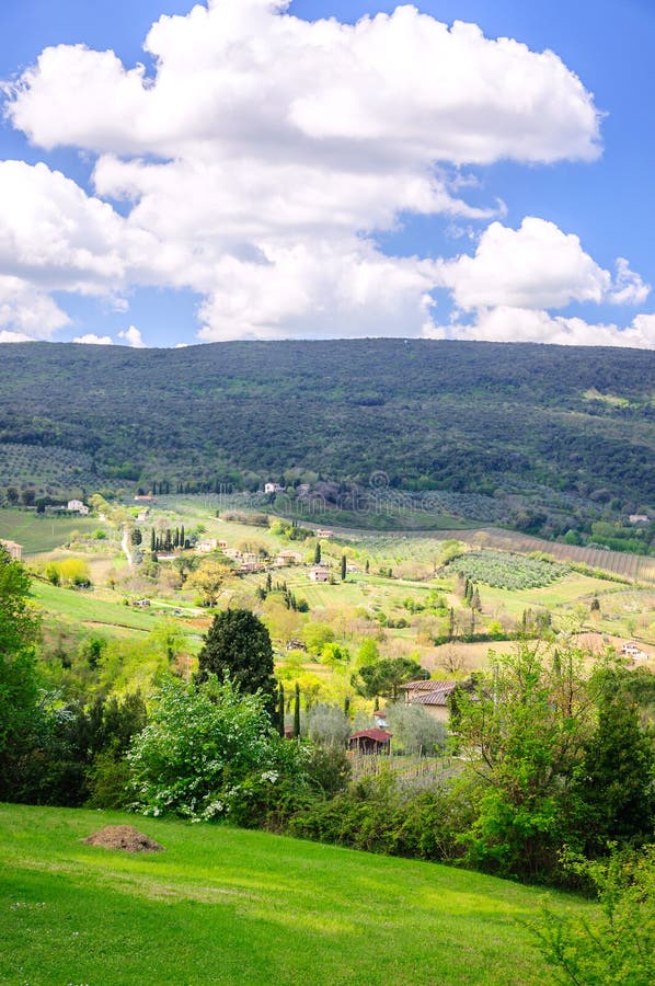 Tuscany Landscape, Italy, Europe Stock Photo - Image of clouds ...