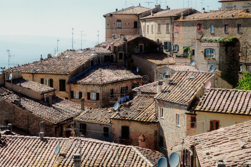 Italian red roof tiles stock image. Image of detail, pattern - 8265923