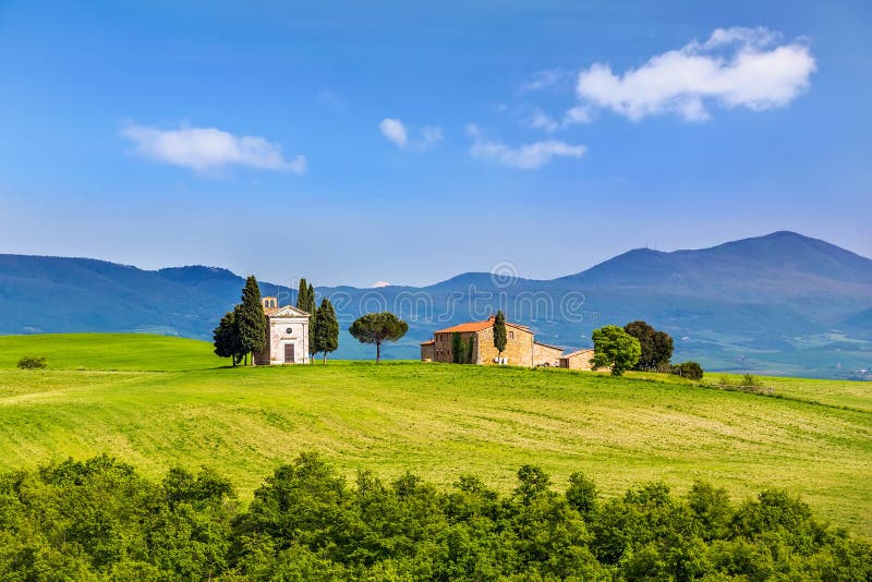 Tuscany at spring stock photo. Image of italian, idyllic - 41881584
