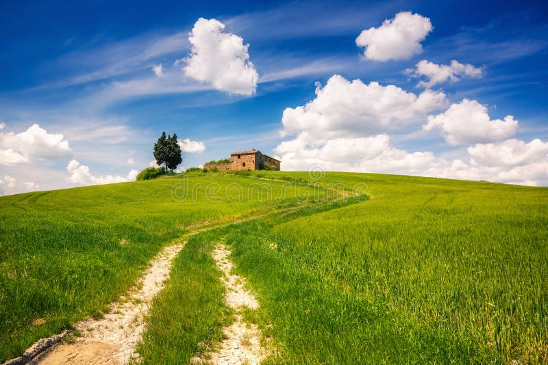 Tuscany at spring stock photo. Image of italia, dreamland - 92628730