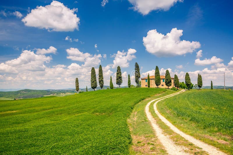Tuscany at spring stock photo. Image of italia, dreamland - 92628730