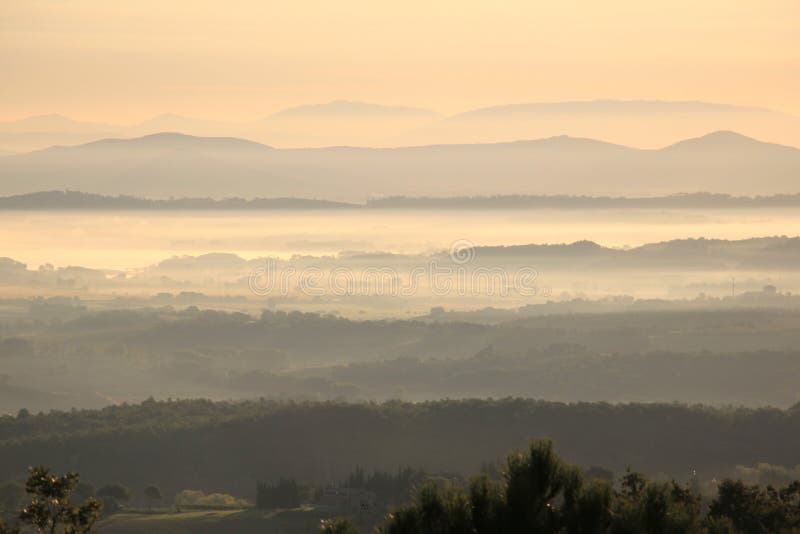 Tuscany Sunset Italy stock photo. Image of colors, italy - 83283064