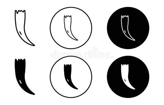 Tusk icon stock vector. Illustration of vector, abstract - 325375672