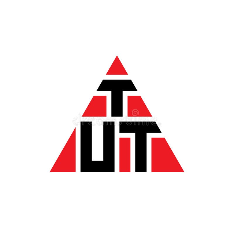 TUT Triangle Letter Logo Design with Triangle Shape. TUT Triangle Logo ...