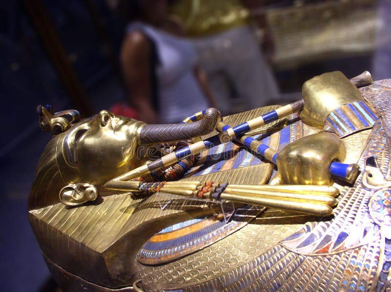 Tutankhamunmasker, Egyptische Farao Stock Foto - Image of doodskist ...
