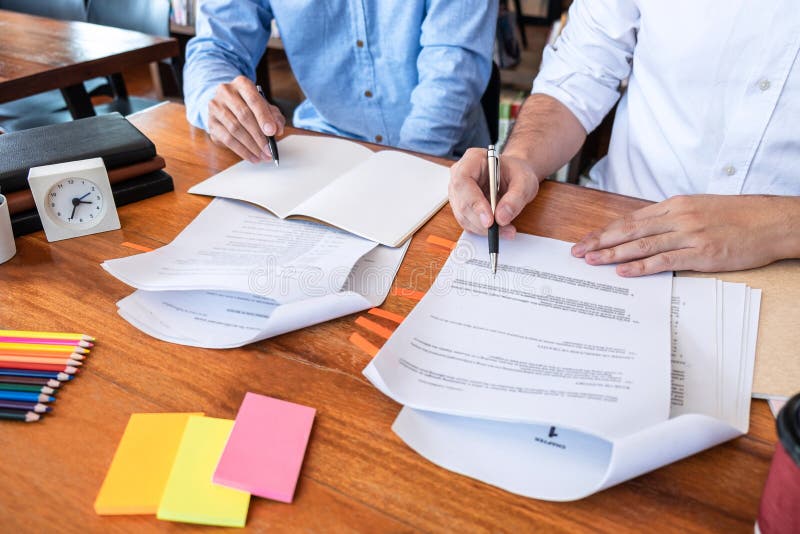 Tutor Books with Friends Education, Group Students Studying and ...