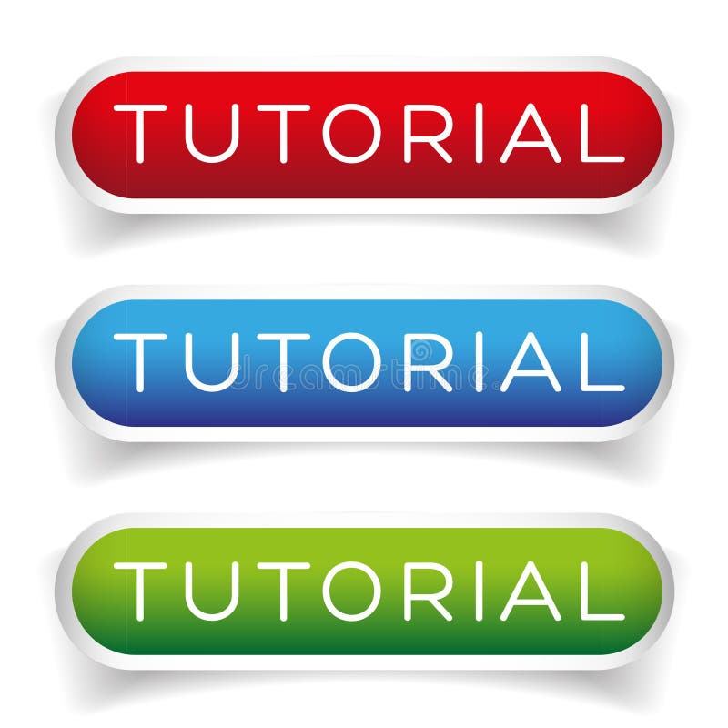 Video tutorial button stock illustration. Illustration of help - 121939747