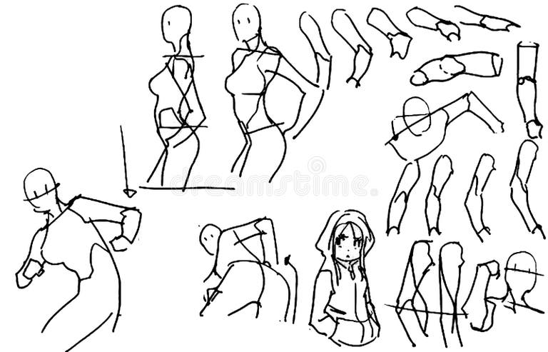 Tutorial of Drawing Female Body. Drawing the Human Body, Step by Step ...