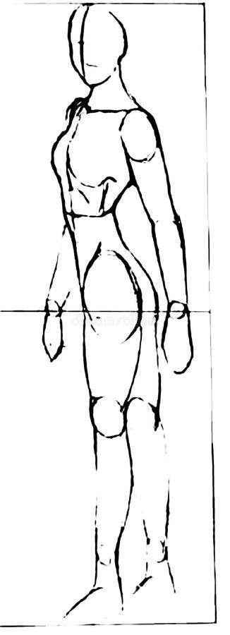 Tutorial of Drawing Female Body. Drawing the Human Body, Step by Step ...