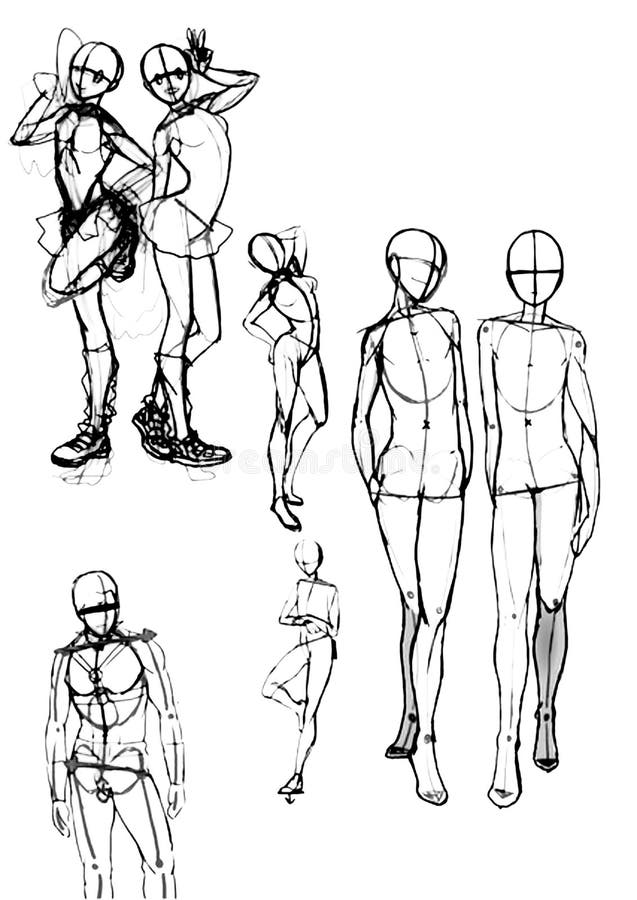 Tutorial of Drawing Female Body. Drawing the Human Body, Step by Step ...