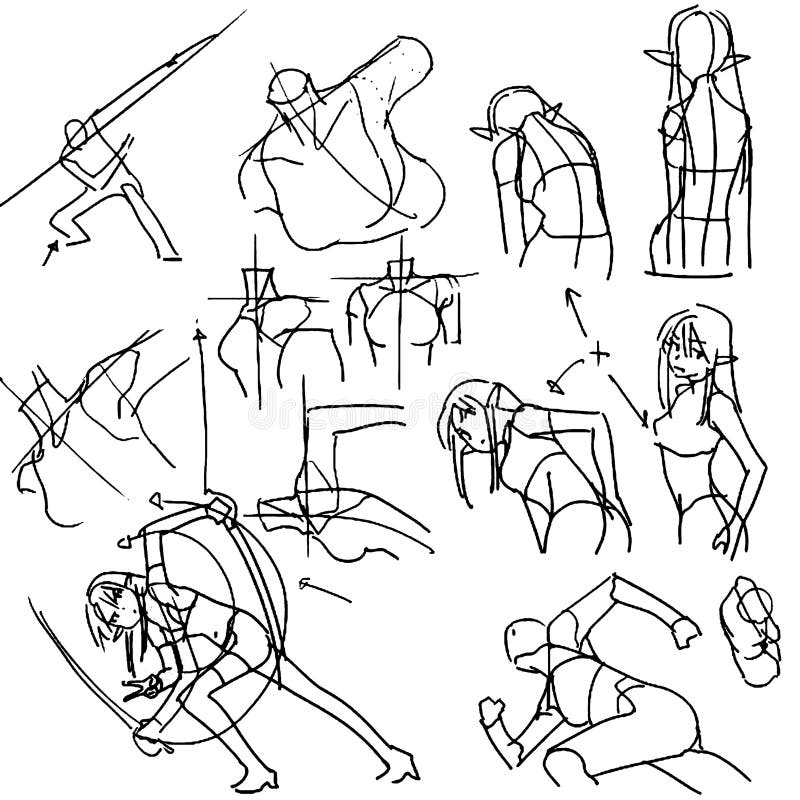 Tutorial of Drawing Female Body. Drawing the Human Body, Step by Step ...