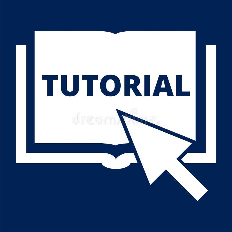 Tutorial Icon, Book Icon - Illustration Stock Vector - Illustration of ...