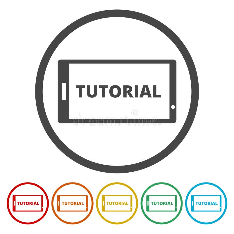 Tutorial icon stock vector. Illustration of generated - 162224718