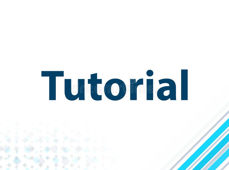 Tutorial Modern Flat Design Blue Abstract Background Stock Illustration ...