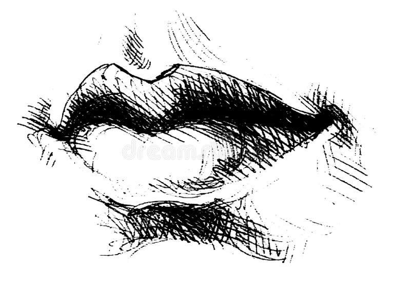 Tutorial Lesson Drawing Human Mouth and Lips. Drawing Smiles and Lips ...