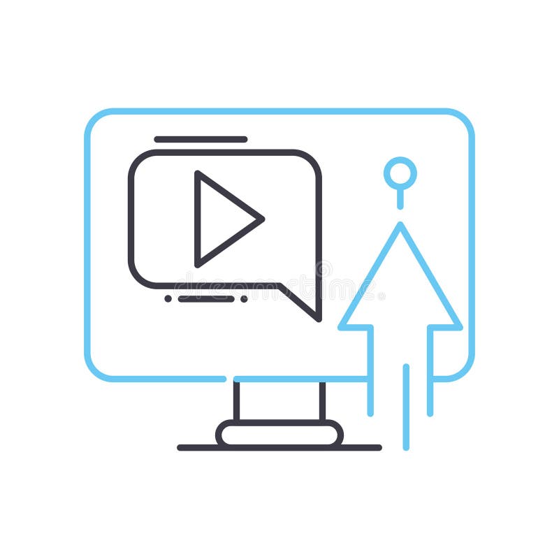 Tutorial Line Icon, Outline Symbol, Vector Illustration, Concept Sign ...