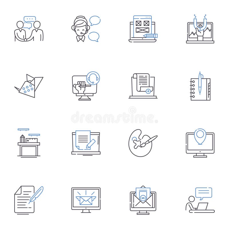 Tutorial Line Icons Collection. Steps, Guide, Lessons, Method ...