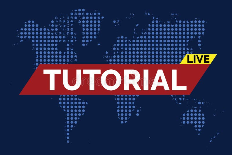 Tutorial live vector stock vector. Illustration of banner - 104176227