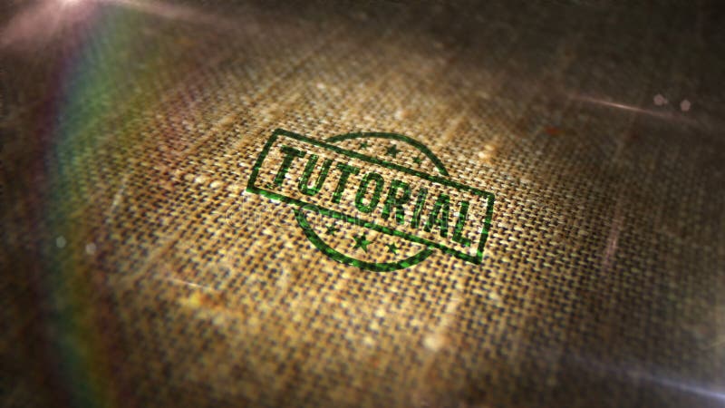 Tutorial Stamp and Stamping Animation Stock Video - Video of school ...