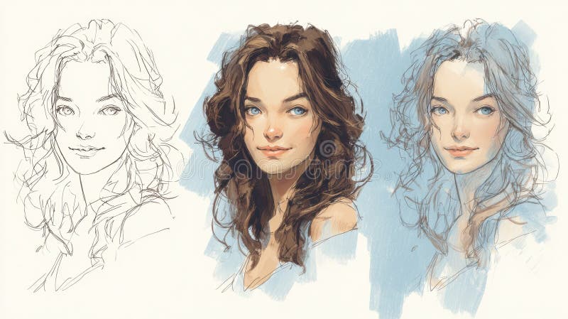 How To Draw An Anime Face Stock Photos - Free & Royalty-Free Stock ...