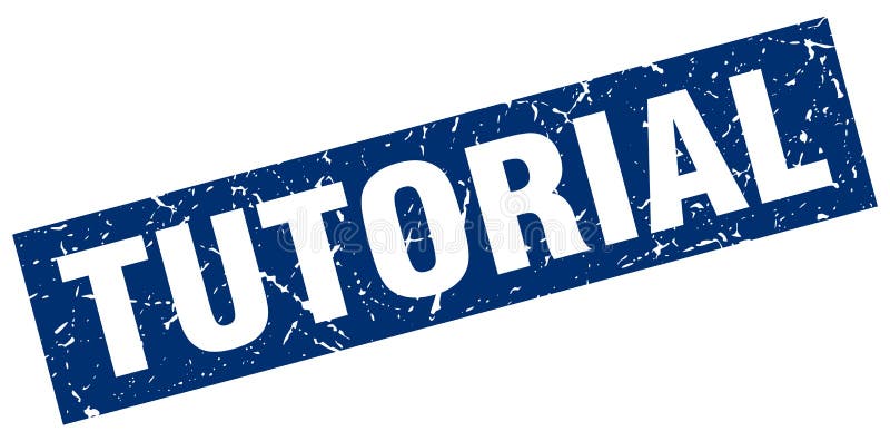 Tutorial stamp stock vector. Illustration of seal, blue - 122430090