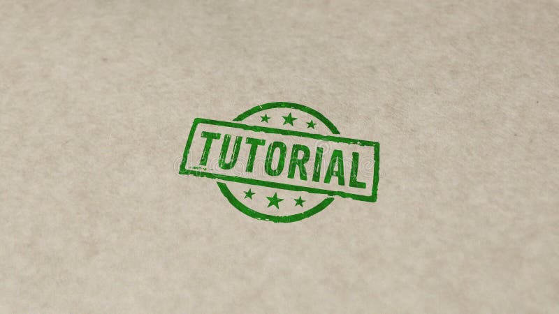 Tutorial Stamp and Stamping Animation Stock Video - Video of school ...