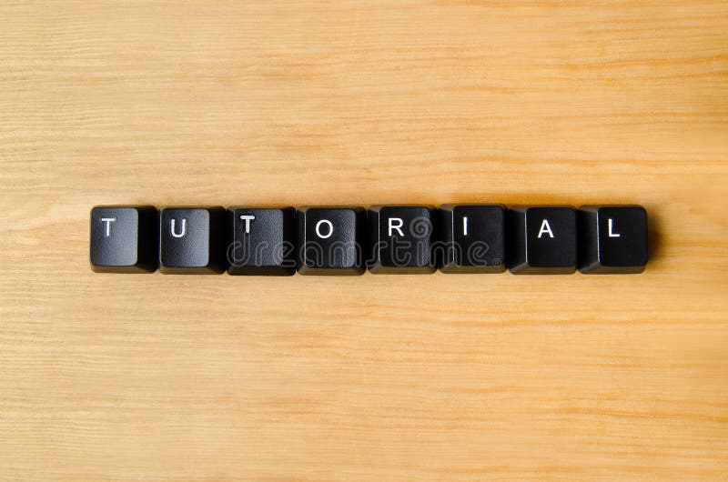 Tutorial word stock image. Image of quote, wood, idea - 98445965