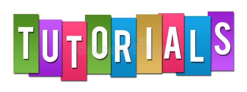 Tutorials Colorful Stripes stock illustration. Illustration of ...