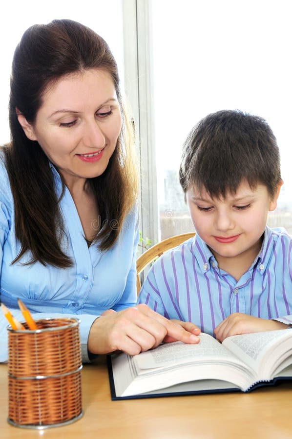 Tutoring stock image. Image of mature, children, helping - 5110609