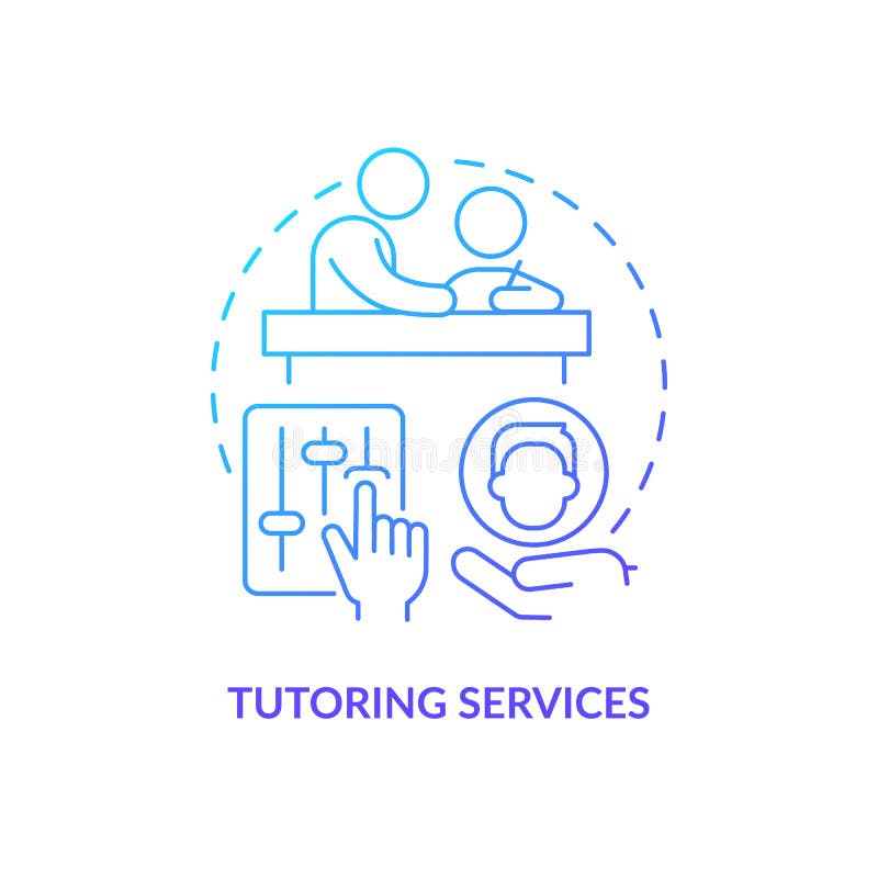 Tutoring Services Blue Gradient Concept Icon Stock Vector ... Tutoring Services Blue Gradient Concept Icon Stock Vector ...