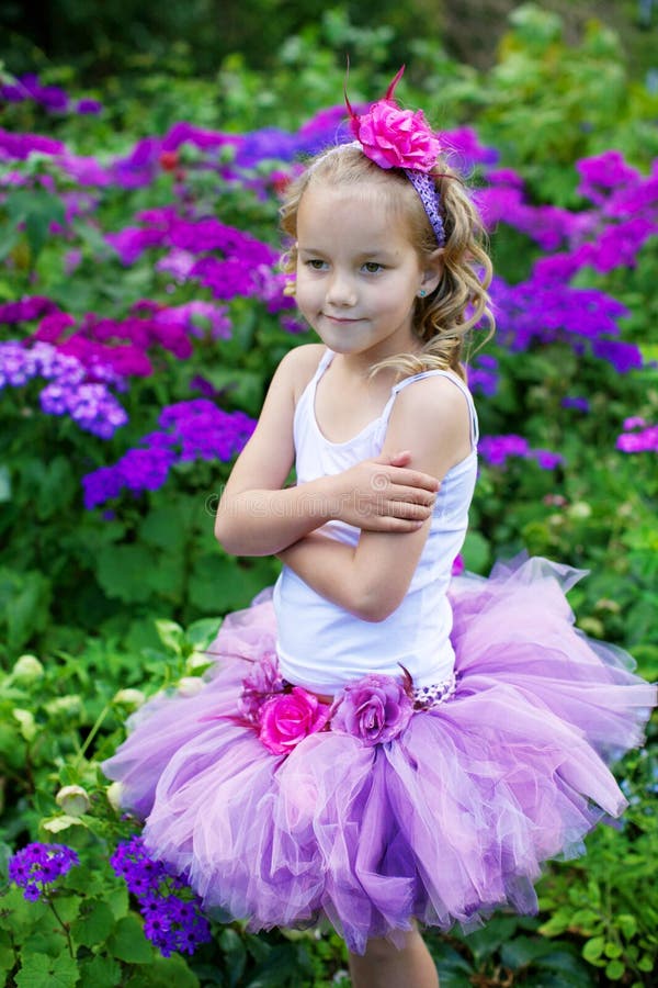 Girl Wearing a Ballet Tutu. Stock Photo - Image of girl, cuteness: 34661048
