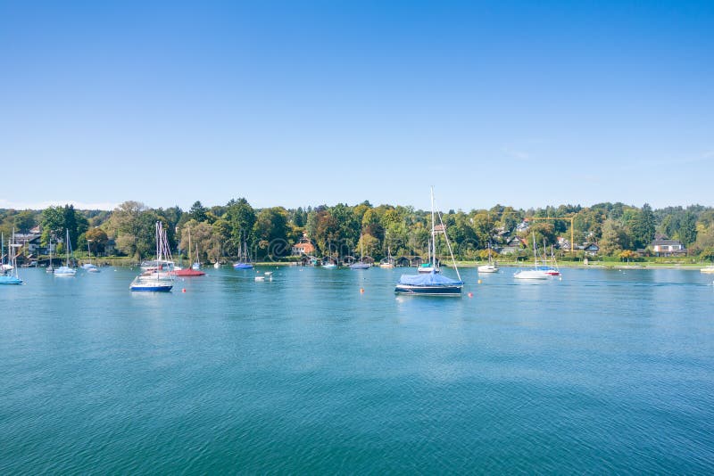 Tutzing autumn 2014 stock image. Image of autumn, scenery - 45057263