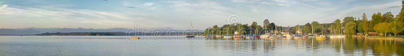 Tutzing Panorama stock photo. Image of huts, lake, bavaria - 59439752