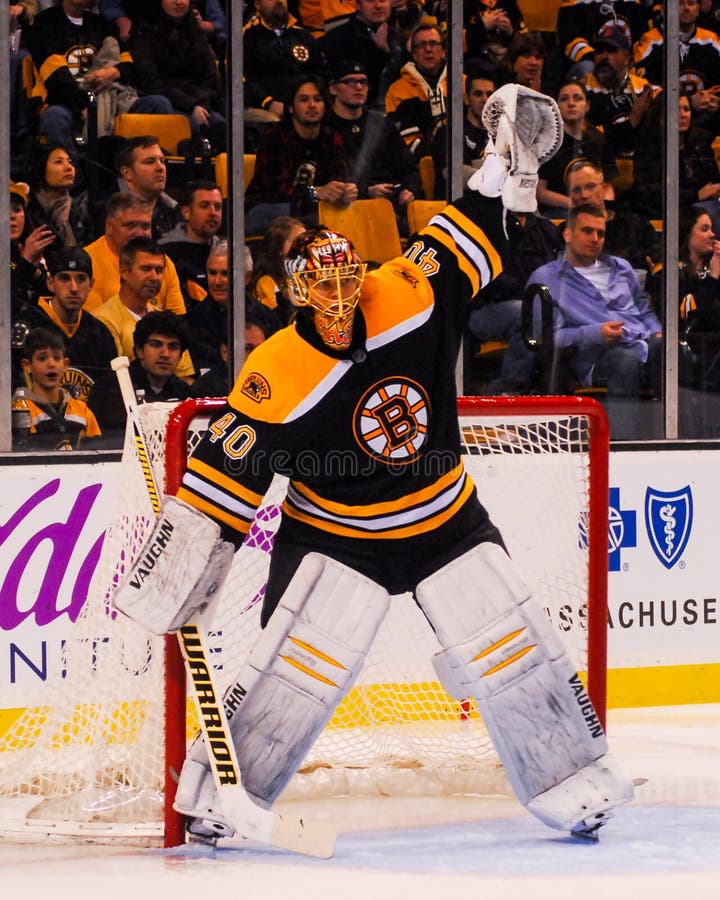 Tuukka Rask makes a save editorial stock image. Image of puck - 22373639