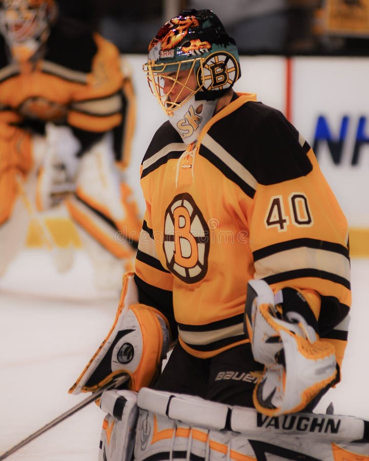 Tuukka Rask makes a save editorial stock image. Image of puck - 22373639