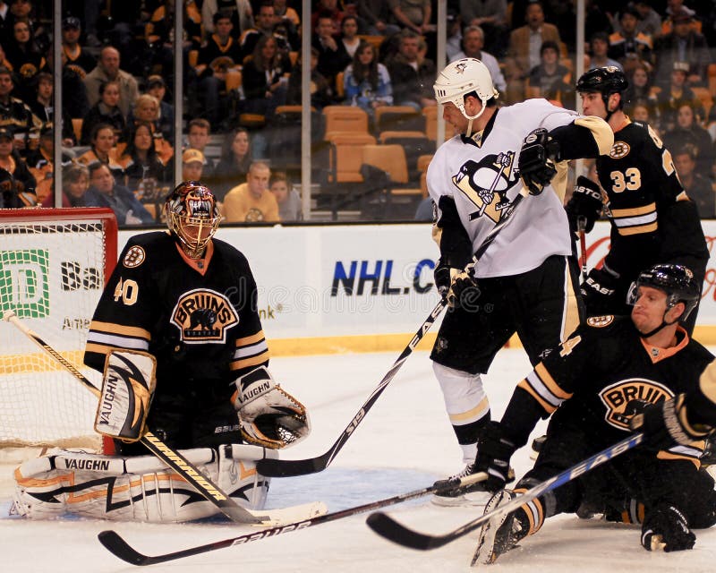 Tuukka Rask makes a save editorial stock image. Image of puck - 22373639