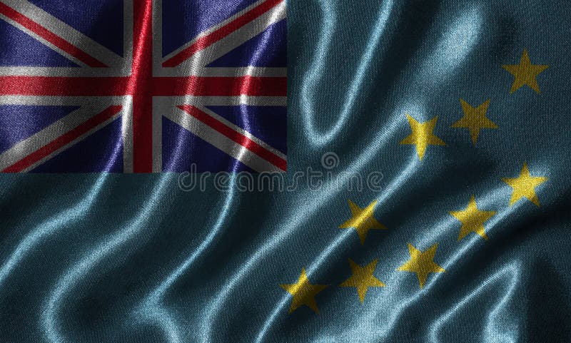 Wallpaper by Tuvalu Flag and Waving Flag by Fabric. Stock Illustration ... Wallpaper by Tuvalu Flag and Waving Flag by Fabric. Stock Illustration ...