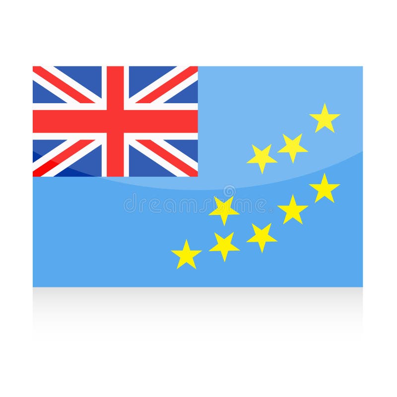 Tuvalu Flag Vector Icon stock illustration. Illustration of symbol ...