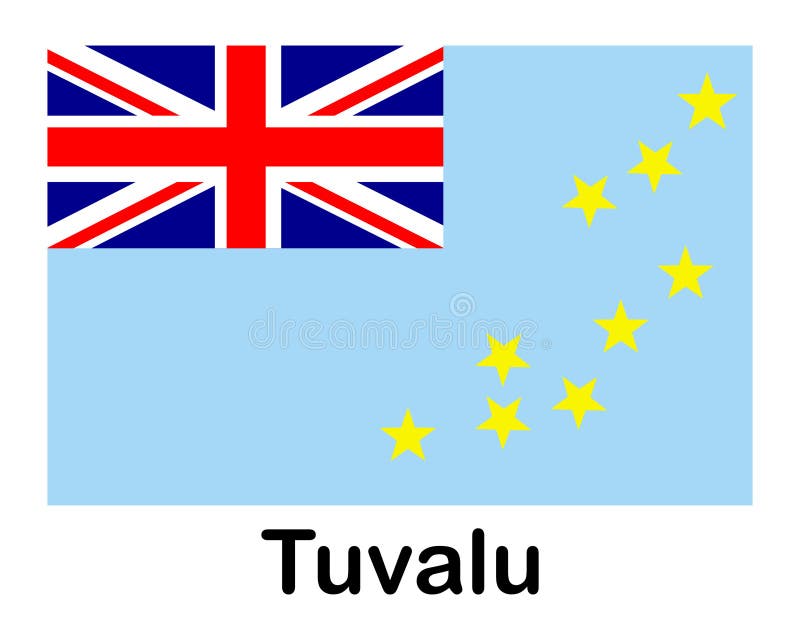 Tuvalu National Flag. Banner, State Symbol, Flagpole Stock Vector ...