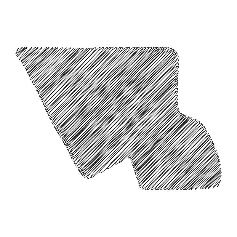 Tuvalu Thread Map Line Vector Illustration Stock Vector - Illustration ...