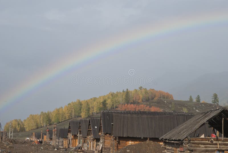 Tuwa people cabin stock image. Image of morning, white - 28373737