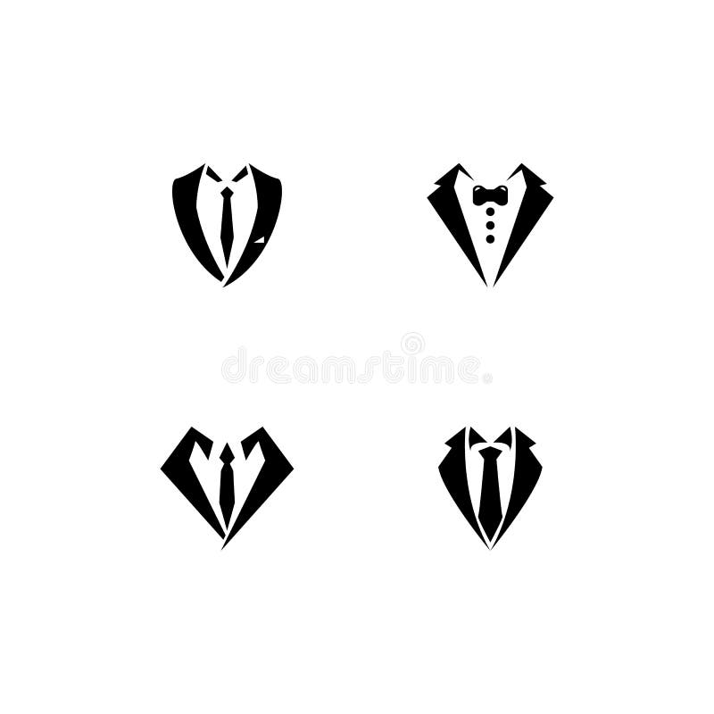 Tuxedo Icon and Symbol Vector Template Stock Illustration ...